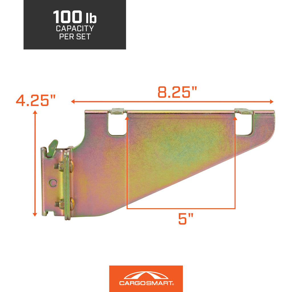 Fixed Shelf Track Brackets - 2 pack – CargoSmart LLC